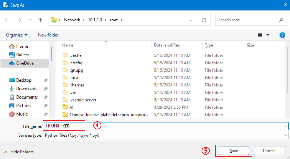 Python IDLE - Python - UNIHIKER Documentation